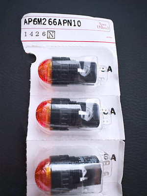 1PCS AP6M266A IDEC Miniature Pilot Light LED Amber Dome Shape 6V DC | eBay