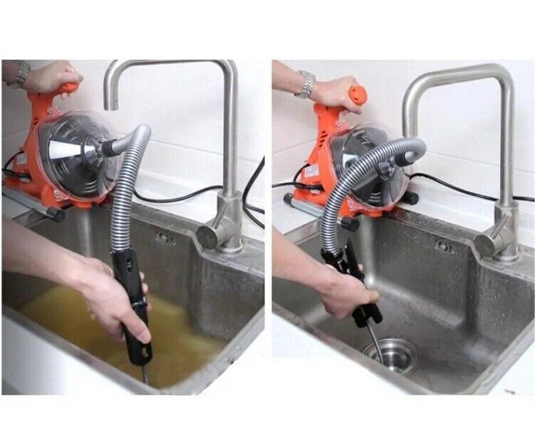 120W Automatic Pipe Unclogging Machine Toilet Kitchen Cleaning Machine ...