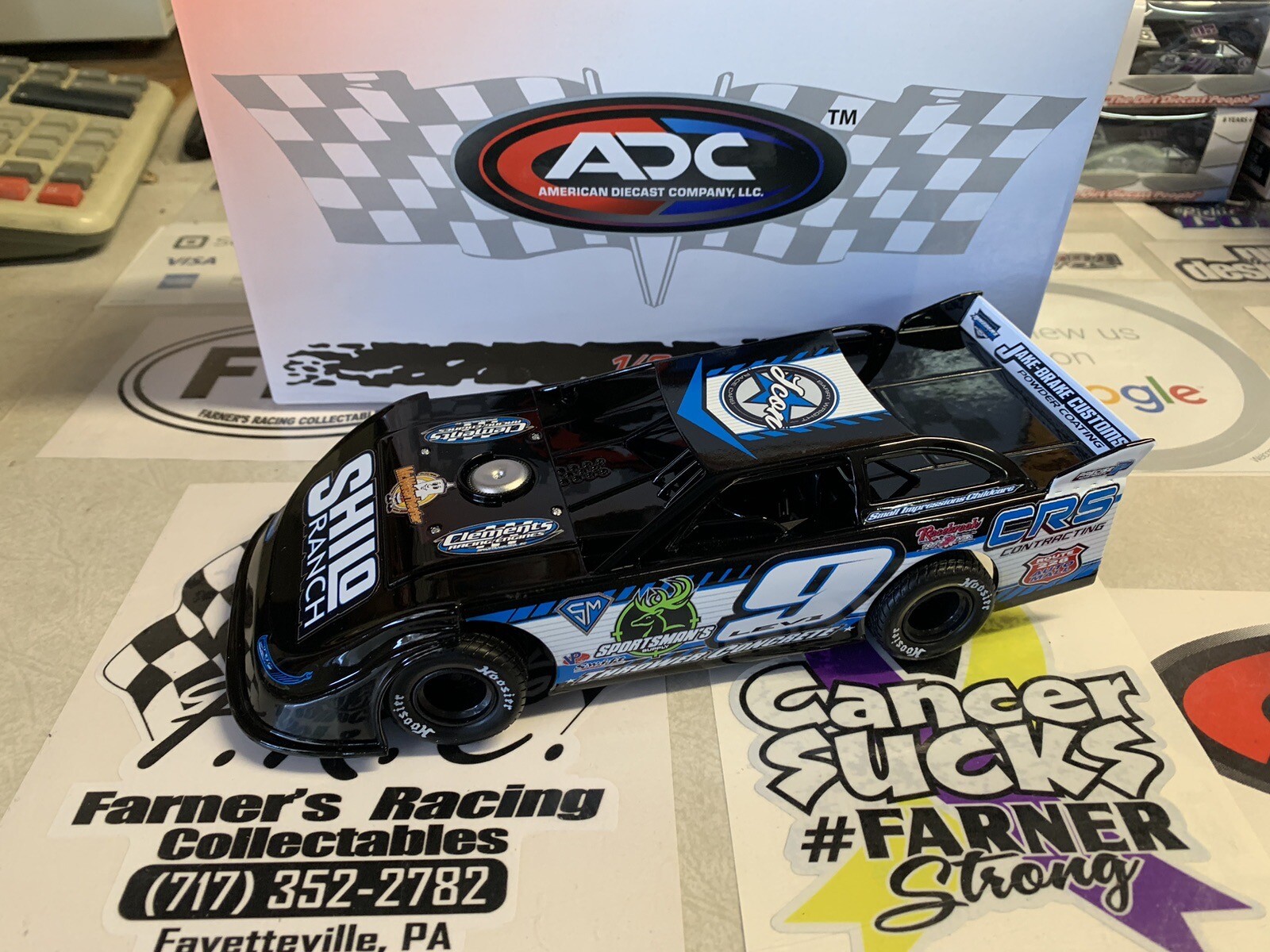 #9 Levi Yetter 2023 Shilo ADC 1/24 Dirt Late Model DR223M459 | eBay