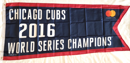 Chicago Cubs 2016 World Series Champions Full Sized Flag Pennant 26" x ...