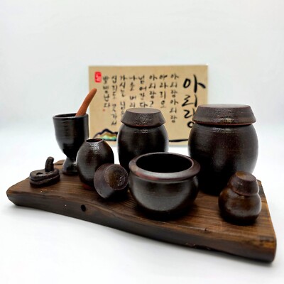 Korean Traditional Miniature Kitchenware Onggi Set | eBay