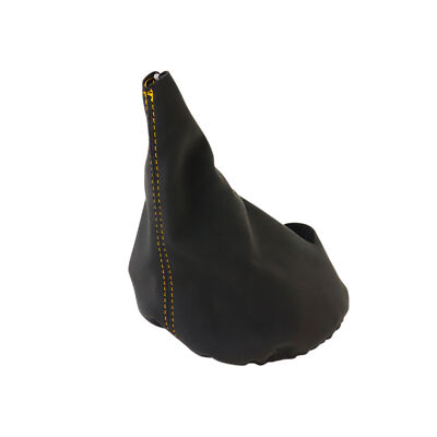 Automatic Shift Boot - Black Suede W/Yellow Stitching for 1997-2004 C5 ...