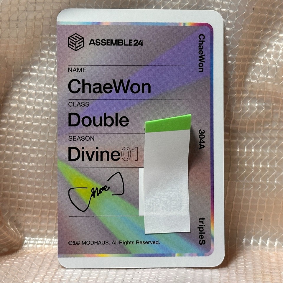 Chae Won Photocard 304A TripleS Assemble 24 Double Class Objekt NOT ...