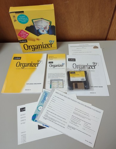 Lotus Organizer 97 for Windows 95 Time Management Program 1996 3.5 ...