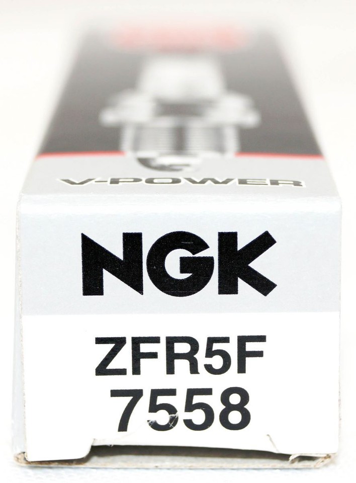 4 Pack Genuine NGK 7558 V Power Spark Plug ZFR5F fits select BMW Mazda ...
