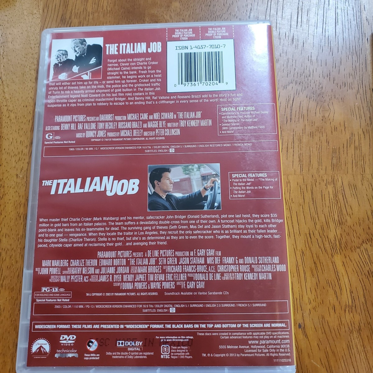 The Italian Job 1969 Dvd