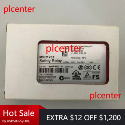 nEW IN BOX Allen Bradley 24V-AC/DC Safety Relay For 440R-N23117 MSR126T ...
