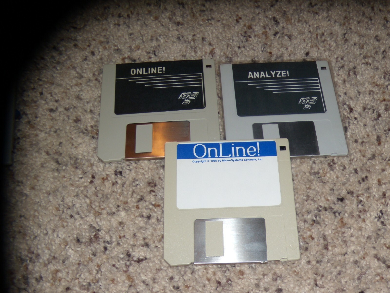 3 Commodore Amiga Disks: Online!, Analyze! and Online! | eBay