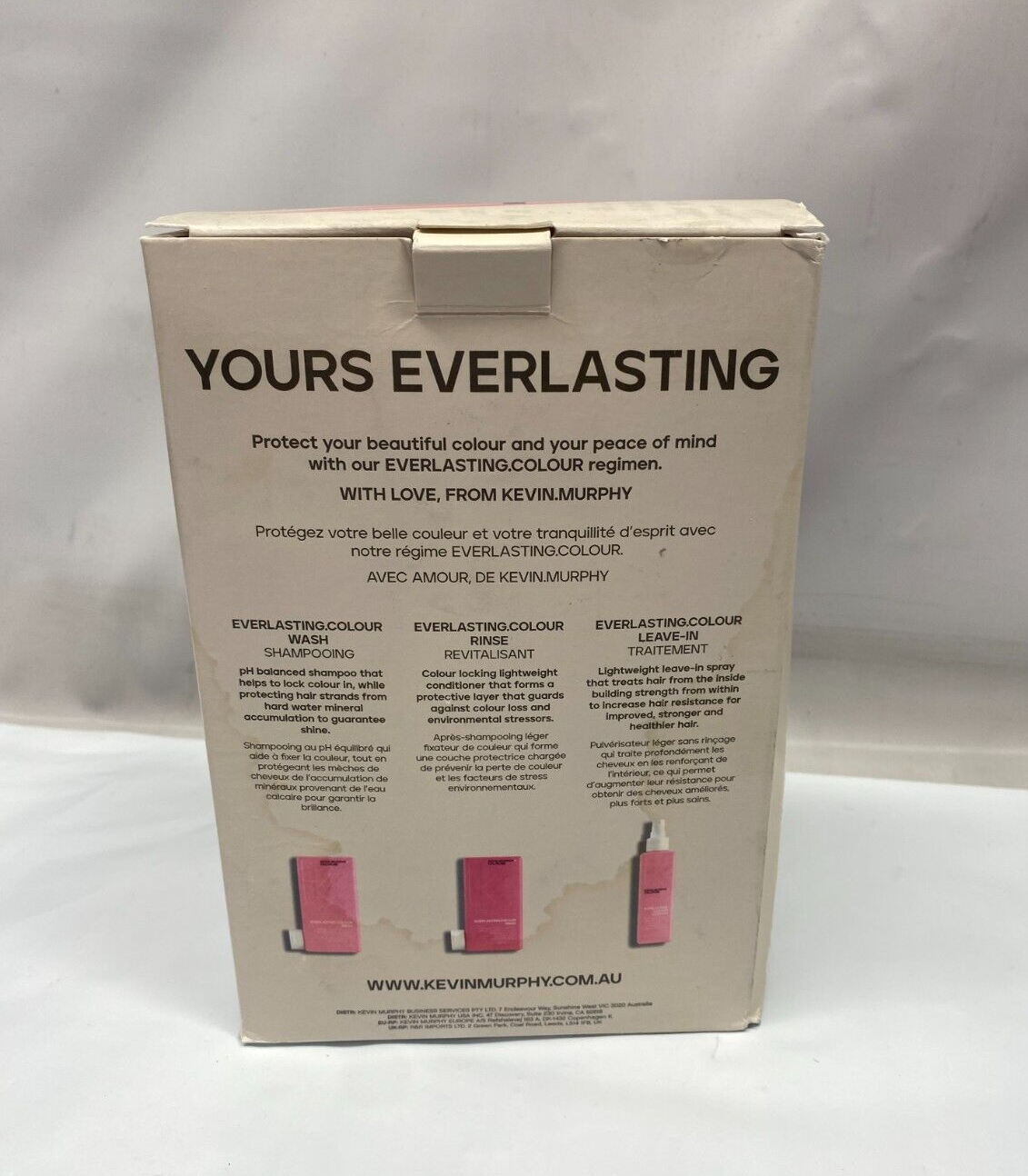 Kevin Murphy Yours Everlasting Set - Wash, Rinse, & Leave-in - New w ...