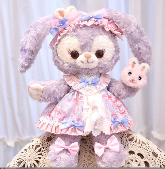 50CM Disney Duffy Friend Stella Lou Rabbit Plush Toy Stuffed Doll Kids ...