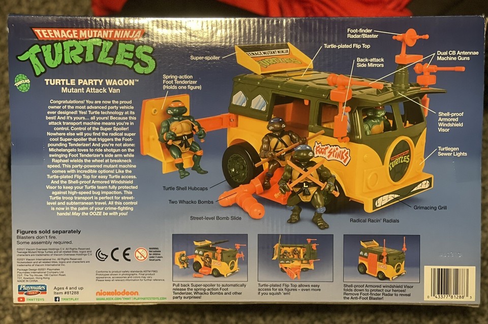 Playmates Toys TMNT 2021 Turtle Party Wagon “Turtle Bus” (Walmart ...