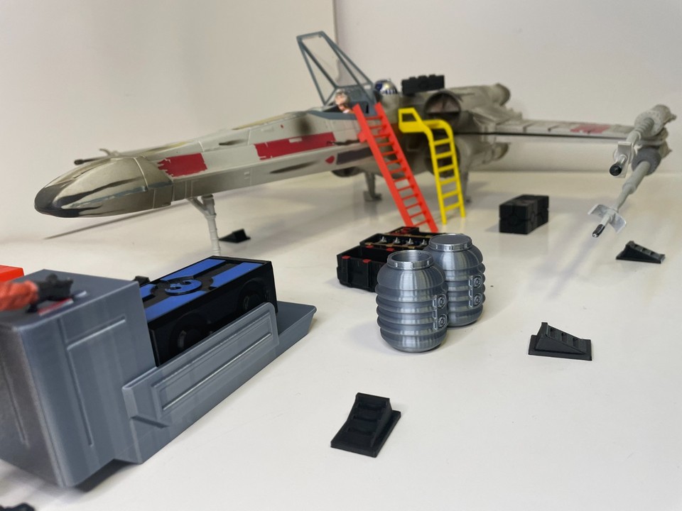 star wars Inspired Large X-Wing Custom made Hangar Accessory kit ...