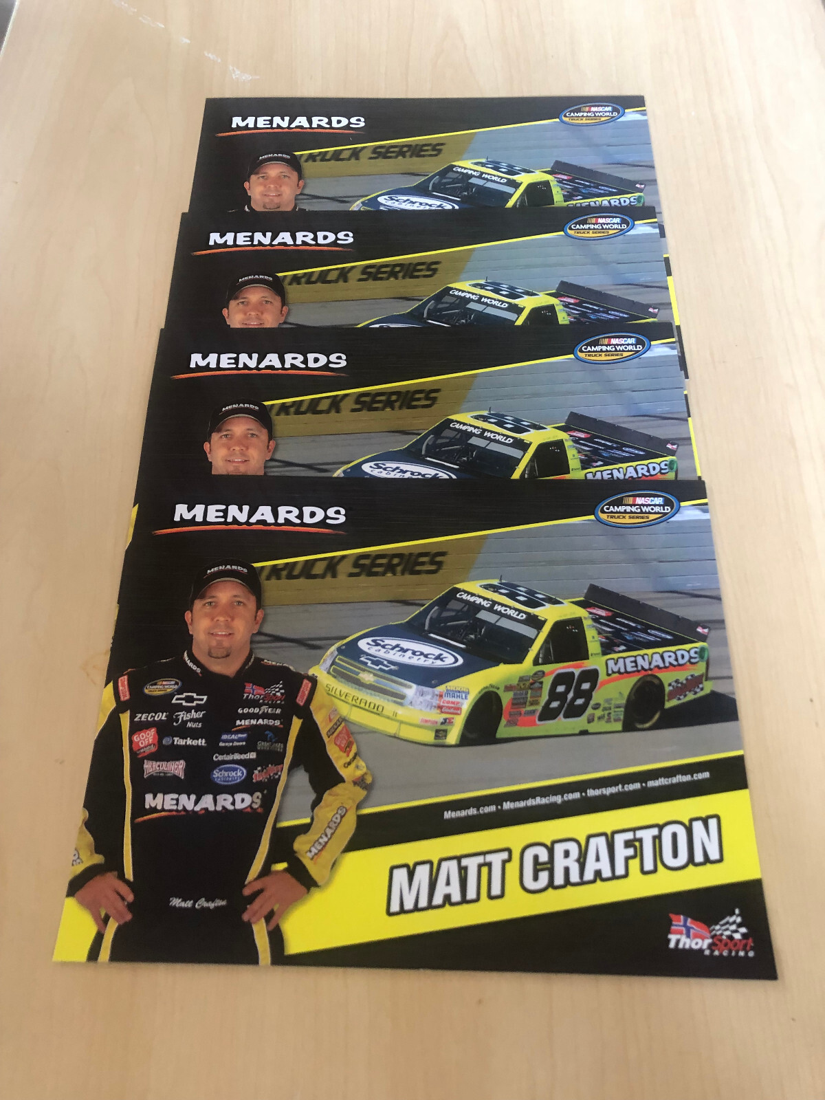 LOT of 4 Matt Crafton #88 Menards Hero Cards #N10 | eBay