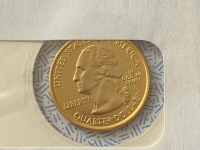 Gold Plated State Quarter Maine 2002 stock photo | eBay