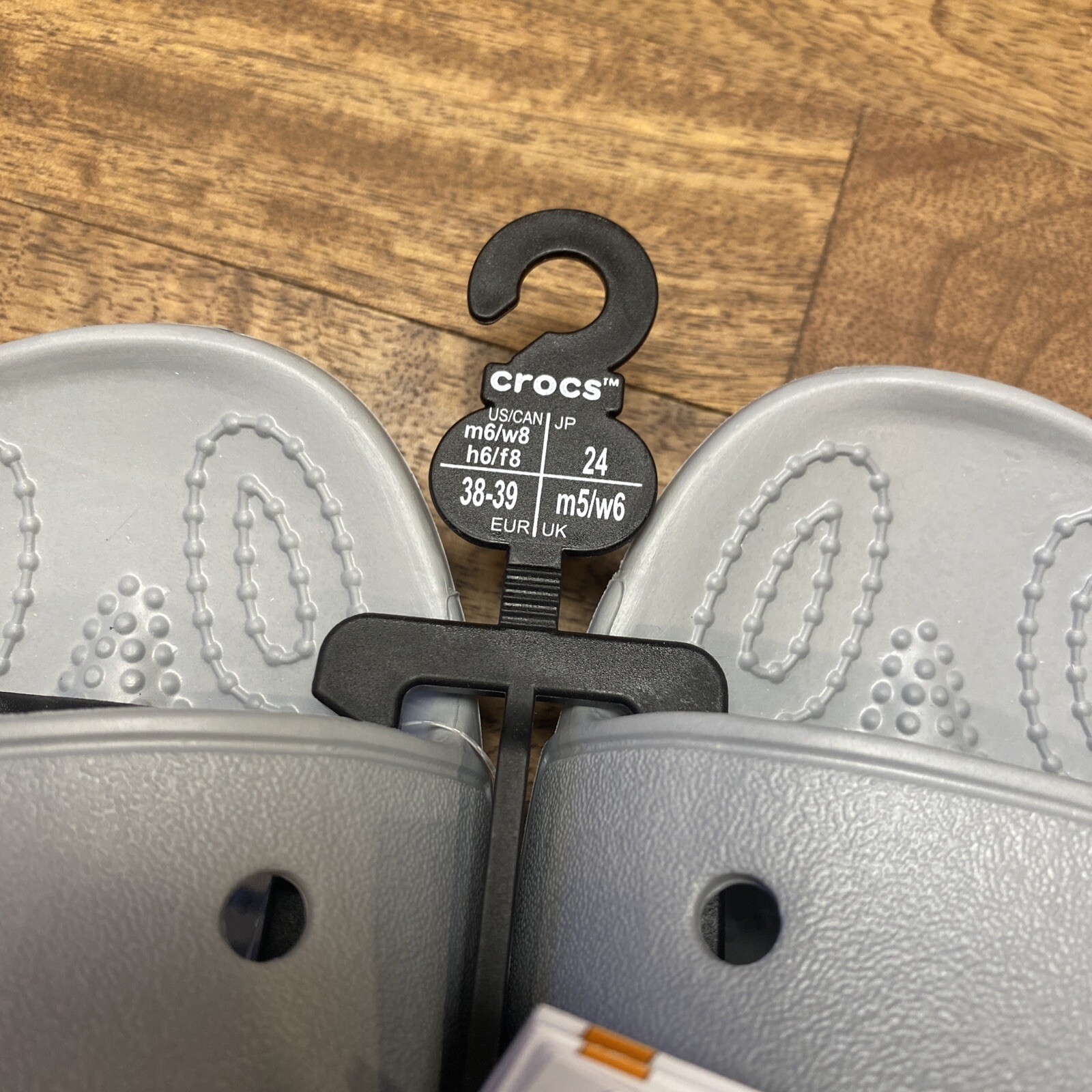 Crocs+Classic+Light+Grey+Sandals+Size+Women%27s+8+Men%27s+6+Unisex for ...