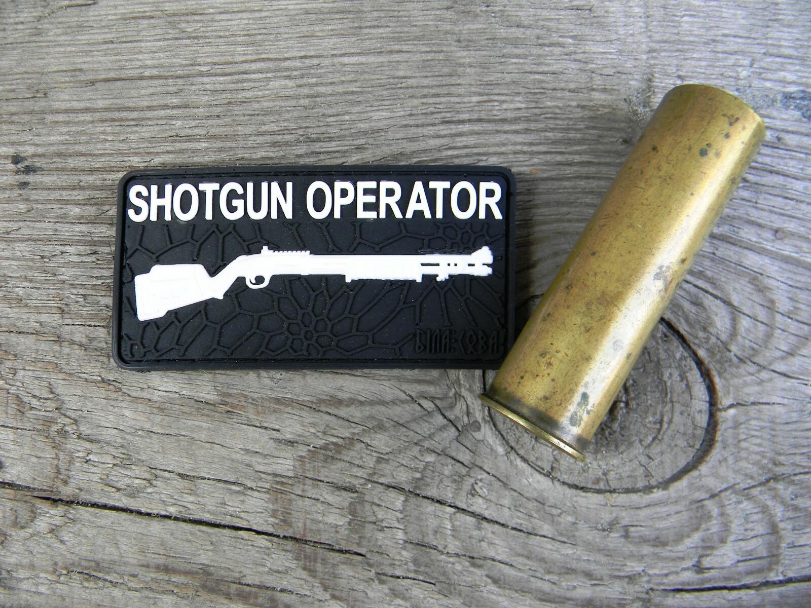 2D pvc rubber tactical morale military army patch “Shotgun operator” bk/wh | eBay