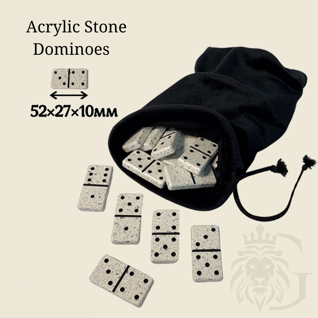 Acrylic Stone Dominoes, Dominoes Set, Domino Game Set, Family Game ...