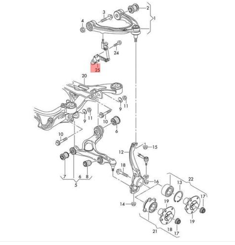 Volkswagen Touareg 7p Front Left Level Heigh Sensor 7P0616213 for sale ...