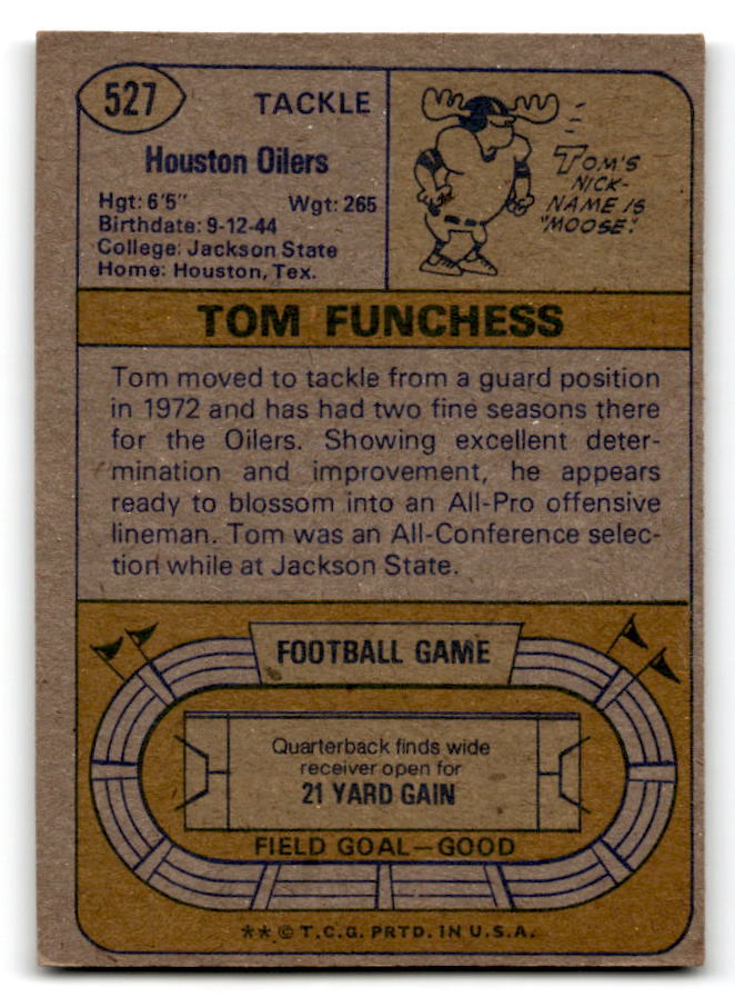 1974 Topps #527 Tom Funchess | eBay