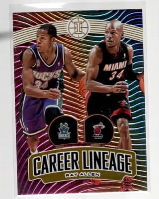 RAY ALLEN 2019-20 PANINI ILLUSIONS CAREER LINEAGE CARD #18 /125 | eBay