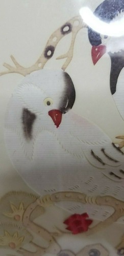 Vintage Chinese Paper-Cuts, Hand Painted Birds, Watercolor Picture | eBay