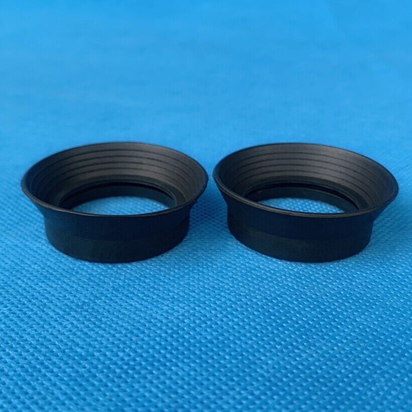 2pc Binocular Microscope Eyepiece Cup Rubber Eye Lens Guard Shield for ...
