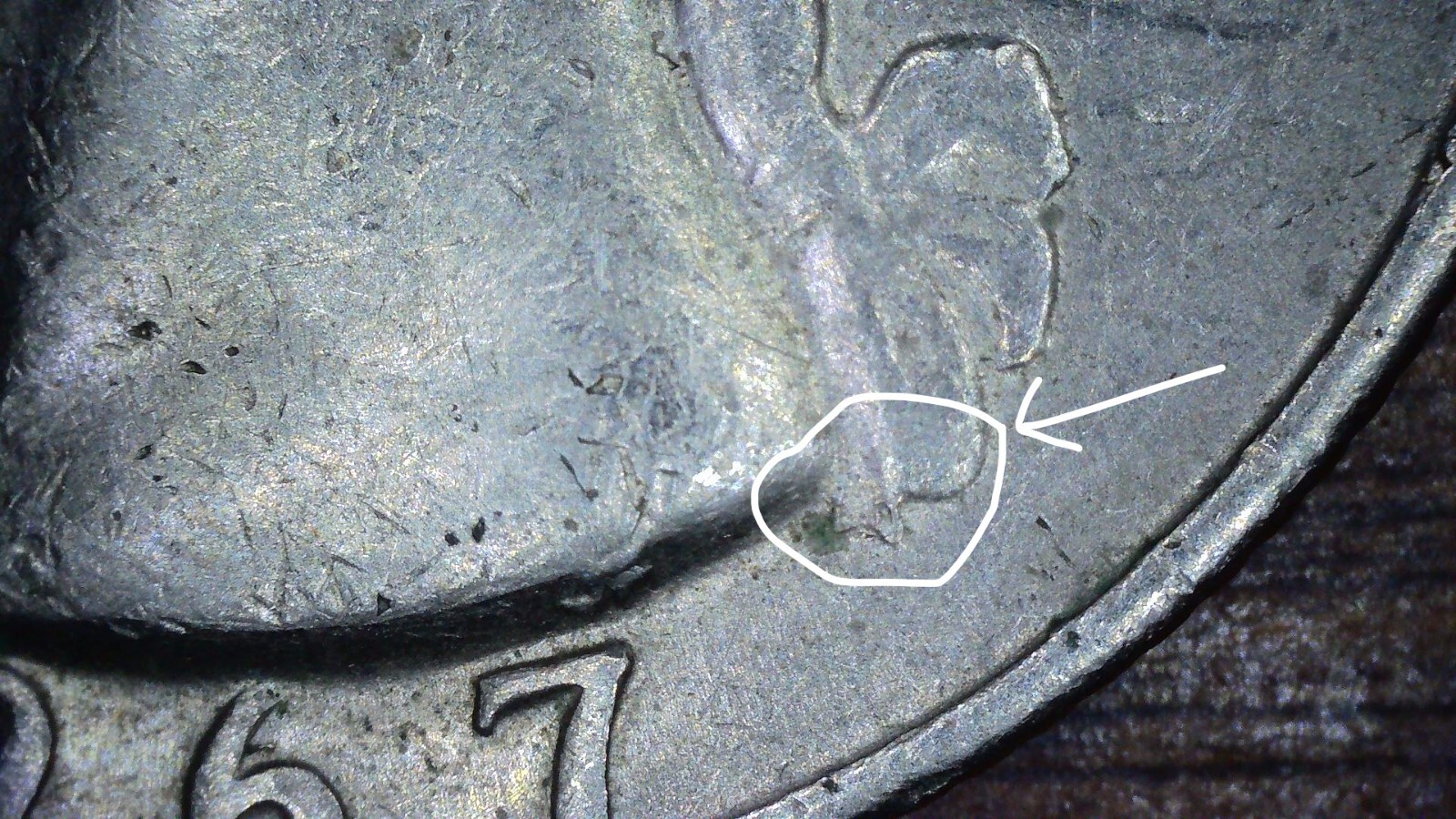 1967 WASHINGTON QUARTER "VERY RARE" NO MINT MARK, DDO, DDR, DIE CHIPS ...