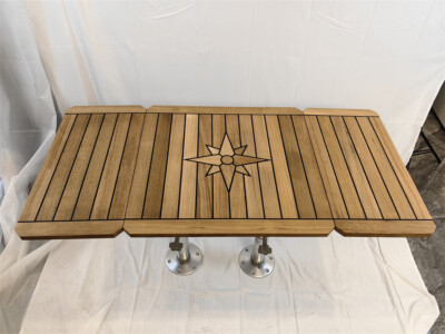 Boat Folding Teak Table Top 830/400X400,970/500X500,1250/600X600mm ...