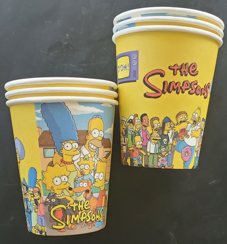 SIMPSONS GIFT BOX CAKE TOPPER CUPCAKE BALLOON BANNER SUPPLIES ...