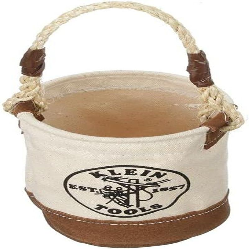 Klein Tools 5104MINI Mini Tool Bucket, Leather-Bottom Natural | eBay