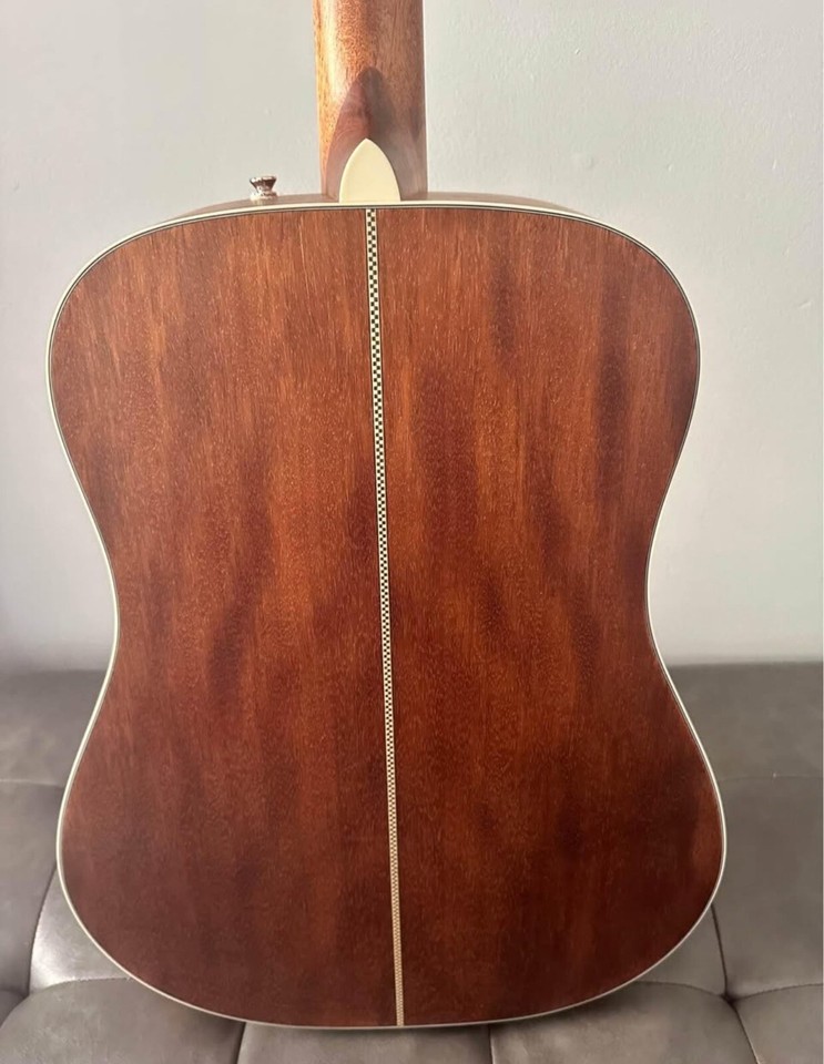 Left Handed fender paramount acoustic guitar With Fender Hard Case | eBay