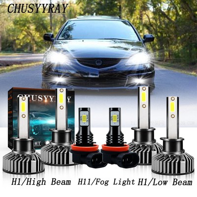 For Acura RSX 2002 2003 2004 - H1+H1 LED Headlight Bulbs Hi/Lo Beam Fog ...