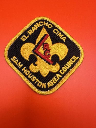 Vintage El Rancho Cima Sam Houston Gold & Brown SHAC Boy Scout Camp ...