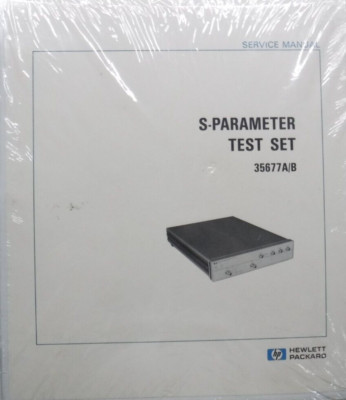 S-Parameter Test Set 35677A/B - Service Manual | eBay
