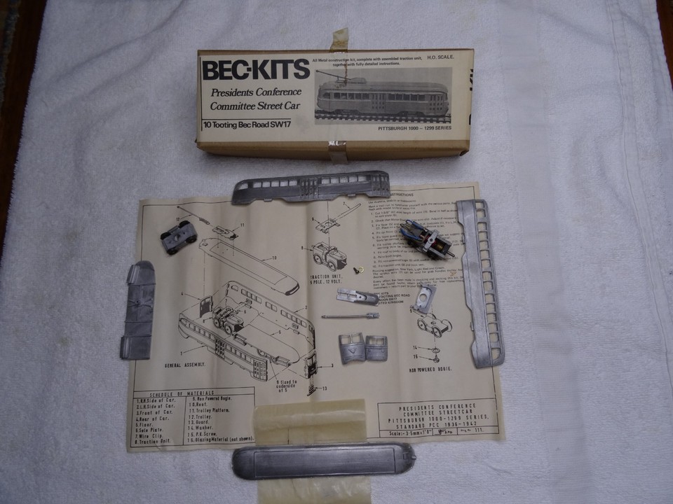 HO Scale Bec Kits PCC Street Car | eBay