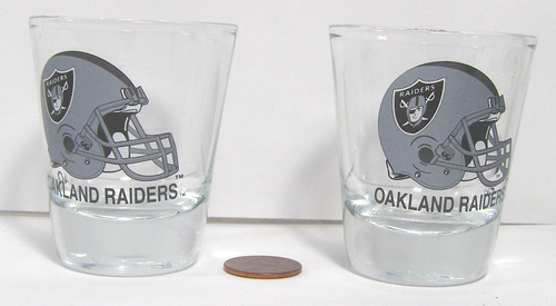 Oakland Raiders NFL Licensed Short Shot Glasses 2 Count VZW | eBay