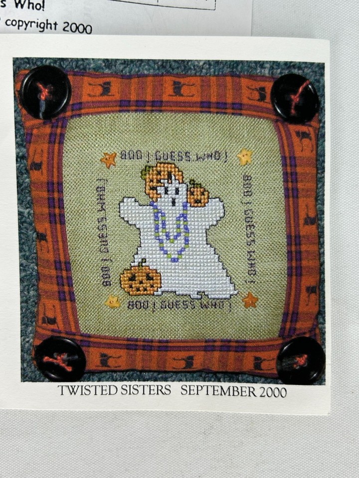 Twisted Threads Cross Stitch Embroidery Needle point Kit "Boo! Guess ...