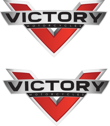 Fits Victory Logo Motorcycle Gas Fuel Tank Vinyl Decals Stickers Set of ...