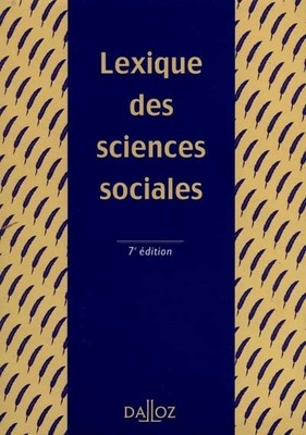 Lexique des sciences sociales, 7e editionb, Madeleine Grawitz | eBay