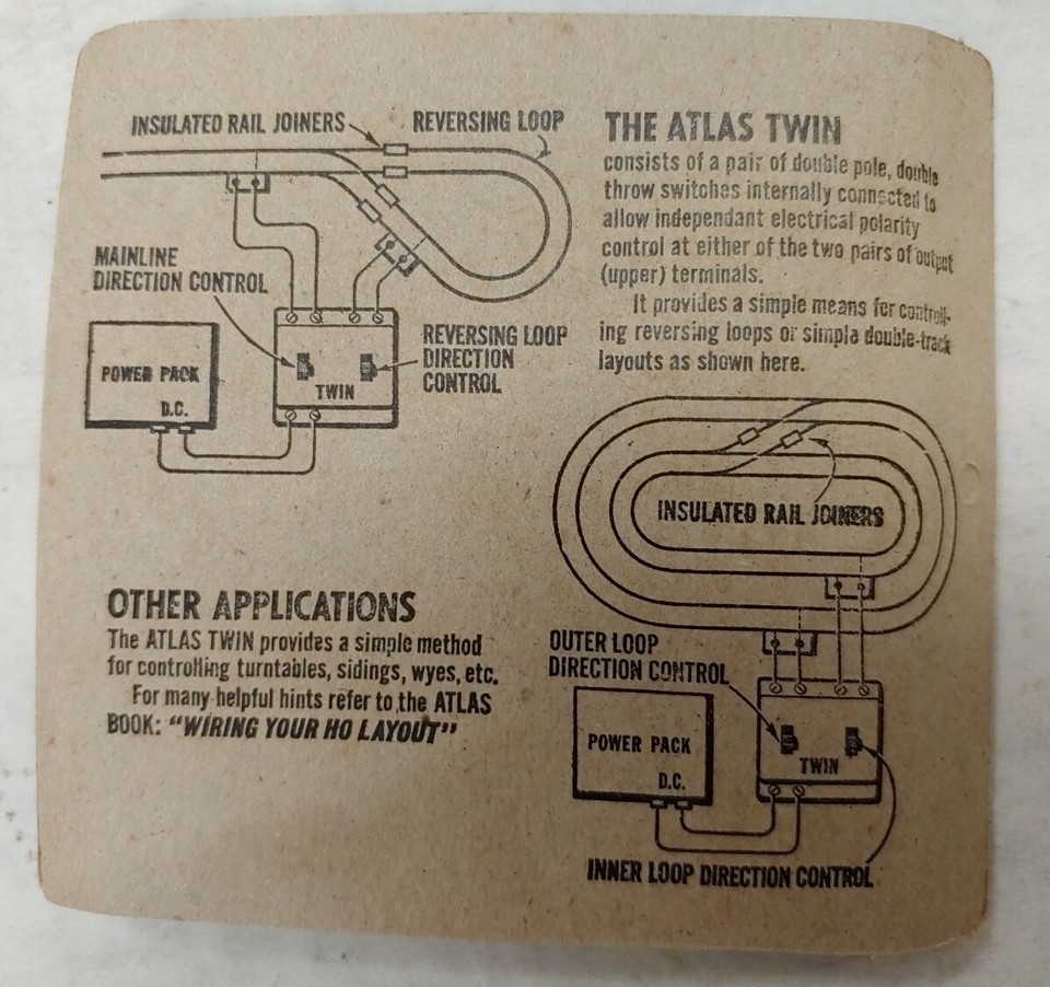 Atlas - Vintage, HO Scale #210 Twin double throw switches. NIP (14M) | eBay