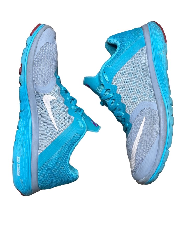 Nike FS Lite Run 3 Blue Grey Running Shoes Women's (Size: 10) 807145 ...