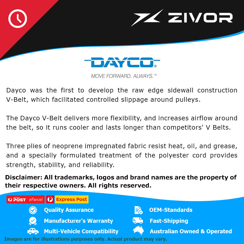 New DAYCO Drive Belt Multi-Accessory For FORD FIESTA WQ XR4 #6PK2210 | eBay