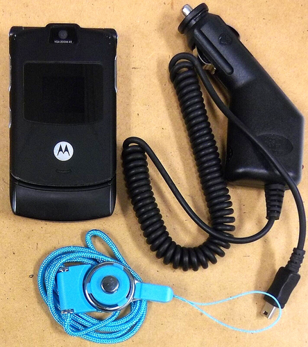 Motorola RAZR V3 - Black ( AT&T / Cingular ) Cellular Flip Phone ...