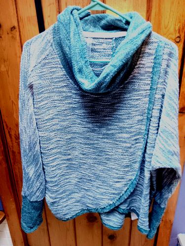 Calvin Klein delight Turquoise tweedy vintage turtleneck tunic Large ...