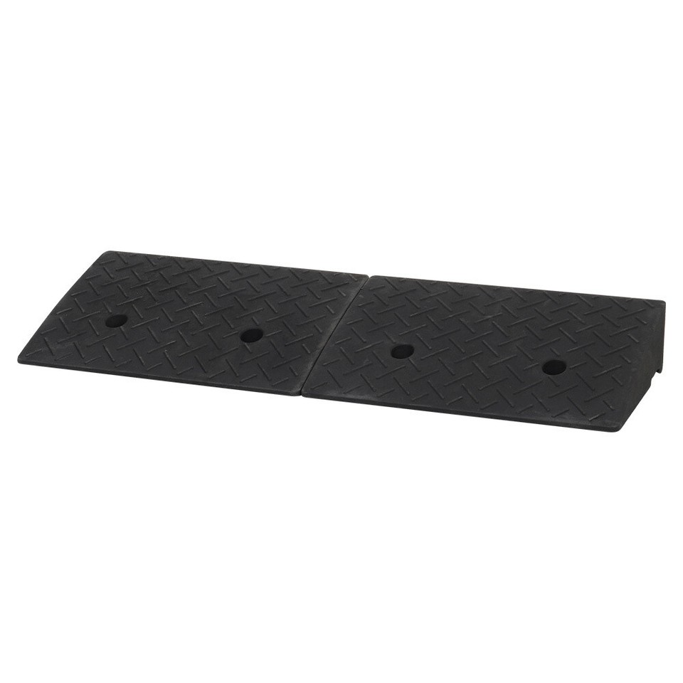 2 x Heavy Duty Rubber Kerb Ramps Driveway Car Vehicle Threshold Ramp ...