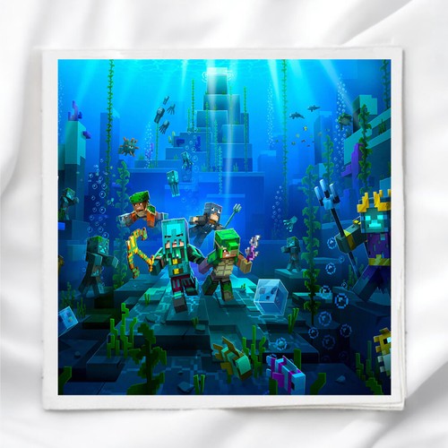 Minecraft Fabric Panel Quilt Block for quilting crafting sewing ...