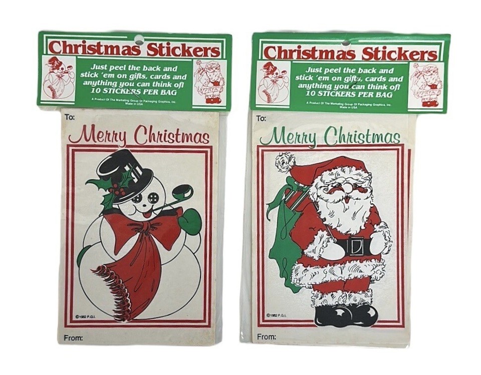 Vintage PGI 1982 Merry Christmas Santa Claus & Frosty the Snowman ...