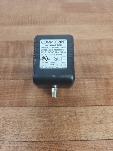 Genuine Commscope AD48-1500500DU Coax RF Amplifier Power Adapter 15V ...