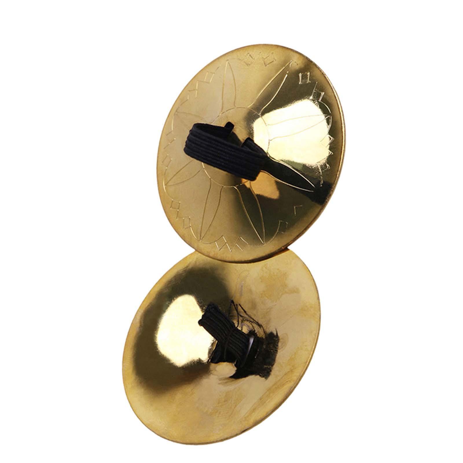 2Pcs Finger Cymbals Wear Resistant 53mm Hand Cymbal for Prom Costume ...