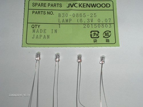 B30-0865-25 KIT LAMP LCD 6,3V 0,075A KENWOOD TM-251 TS-50 TM-255 TM455 ...